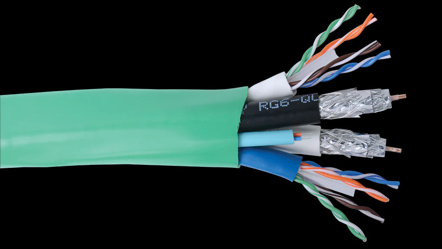 2 CAT6 + 2RG6 QUAD Bundle